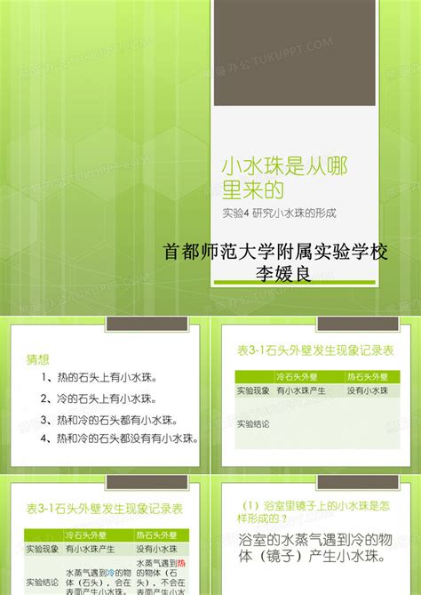 小水珠是从哪里来的ppt模板下载 编号lorvpozn 熊猫办公