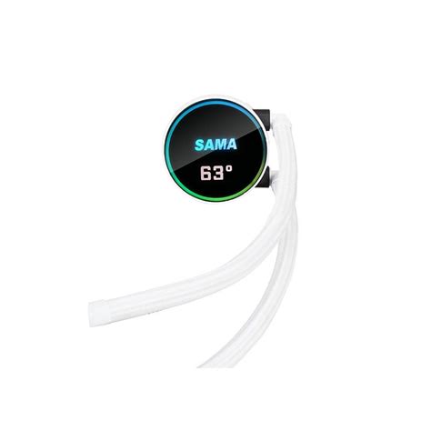 Sama Customizable Logo Argb Cooling Fan Cpu Cooler White Black Version Lcd Display Cpu Core