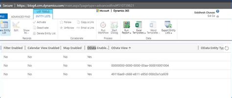 tip using odata enabled entity lists for reading data in dynamics portal d365 crm topics by sid