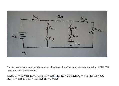 Solved For The Circuit Given Applying The Concept Of Chegg