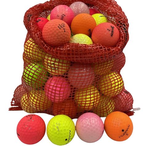 Colored Mix 72 Used Golf Balls Piece Bc Grade Golf Ball Planet