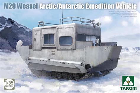 1 35 Takom M29 Weasel Arctic Antarctic Expedition Vehicle Plastic Model Kit