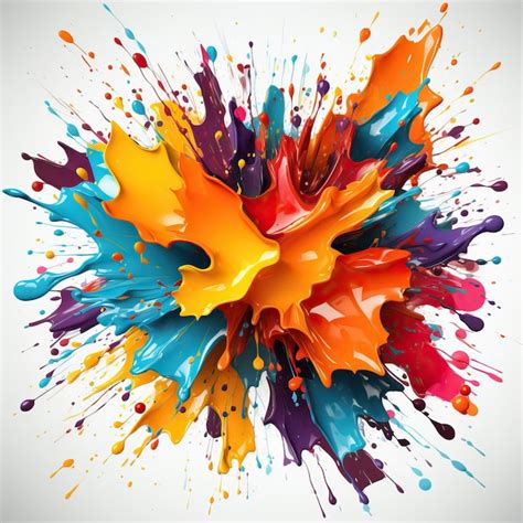 Premium Vector Flat Design Vector Splatter Vector On White Background