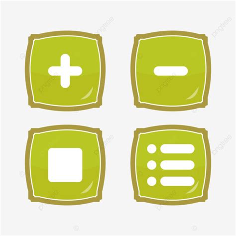 Game Ui Button Game Button Element PNG Transparent Image And Clipart For Free Download