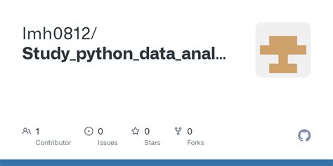 GitHub Lmh Study Python Data Analysis