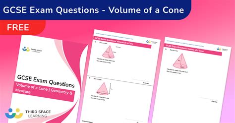 Volume Of A Cone Exam Questions Gcse Maths [free]