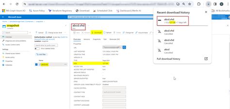 How Can I Copy A Azure Vm Snapshot To A Container In Azure Stack Overflow