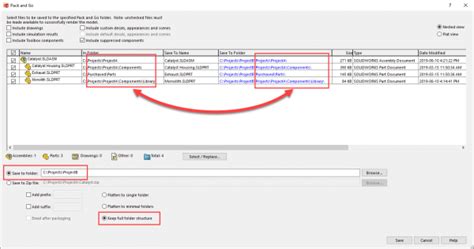 SOLIDWORKS Pack And Go Folder Structure