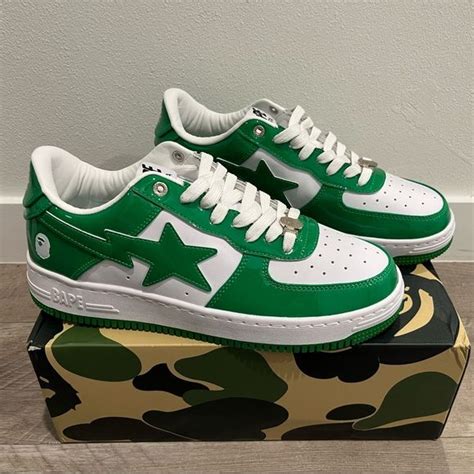 A Bathing Ape Bapesta Green Bapesta Shoes Swag Shoes Cute Shoes Me Too Shoes Aesthetic Shoes