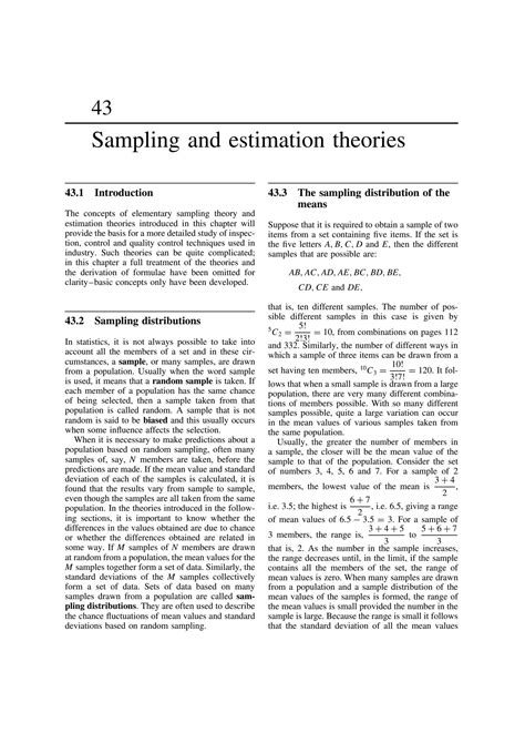 SOLUTION Lecture Sampling And Estimation Studypool