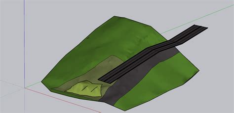 how can i place my model on top of terrain pro sketchup community