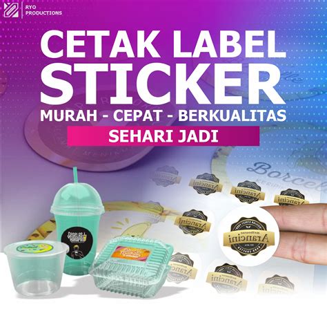 Cetak Sticker Label Print Cut Sticker Kemasan Parfum Snack Anti Air Chromo Vinyl