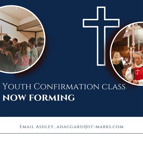 Youth Confirmation Class Forming Love Saint Marks