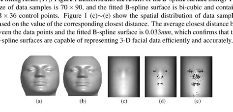 Results For B Spline Surface Fitting A Rendered 3 D Data B Fitted
