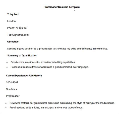 Media Resume Template 31 Free Samples Examples Format Download