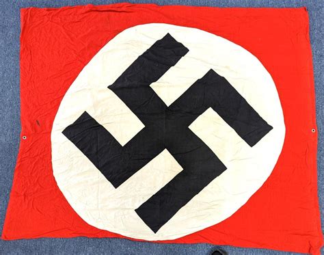 Sold At Auction Ww2 Era German Panzer Vehicle Identification Flag