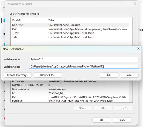 And Create A Variable That Has Value Cusersjohndoeappdatalocal