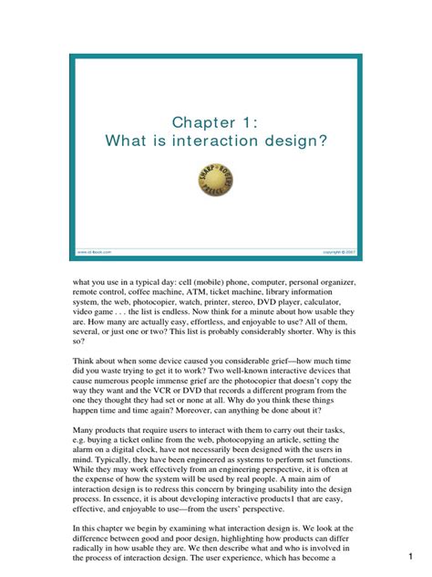 Chapter 1 Id2e Slides 1 Pdf Human Computer Interaction Usability