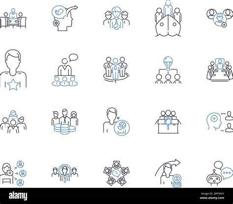 Regulating Unit Line Icons Collection Control Management Regulation Adjustment Supervision