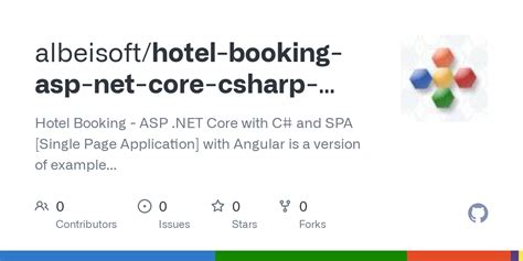 GitHub Albeisoft Hotel Booking Asp Net Core Csharp Angular Hotel
