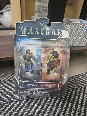 New 2016 World Of Warcraft Lothar Vs Horde Warrior Mini Figure Ebay