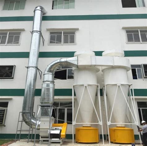 hệ thống filter và cyclone xử lý bụi nhà máy sản xuất giày cÔng ty
