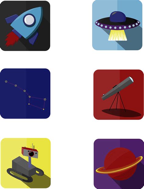 Space Mobile App Icons Behance