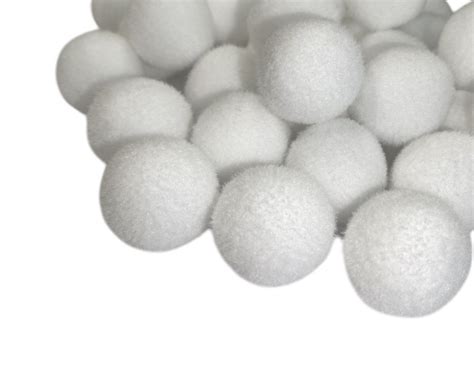 Pom Pom Baltas Rutuliukas 50mm Darau Lt