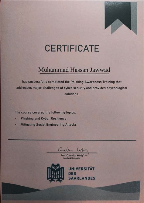Muhammad Hassan Jawwad On Linkedin Phishing Email Training