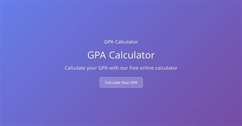 Gpa Calculator Fast Grade Point Average Gpa Calculator