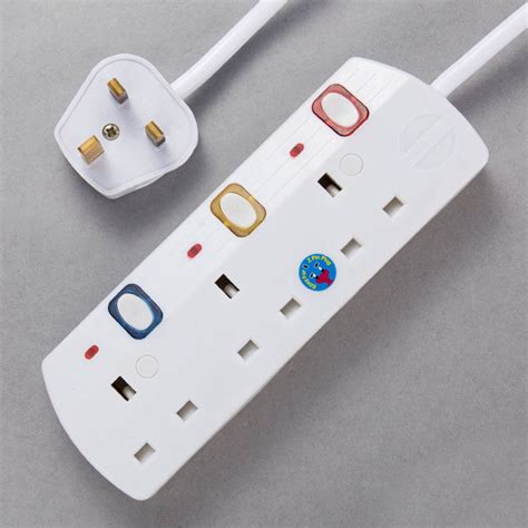 China 3 Way UK Switched Electrical Power Extension Socket China Extension Socket Power Socket