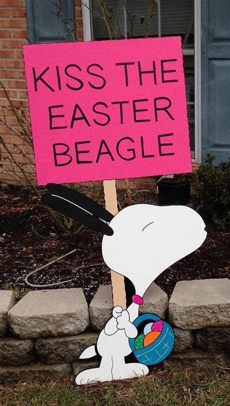 Peanuts Easter Yard Art Etsy