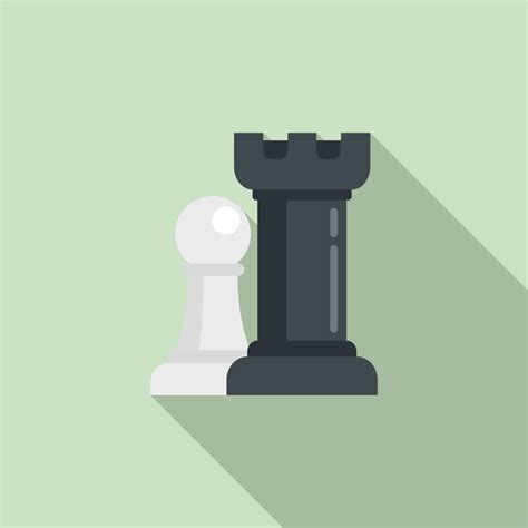 Chess Game Icon Flat Style 14668964 Vector Art At Vecteezy