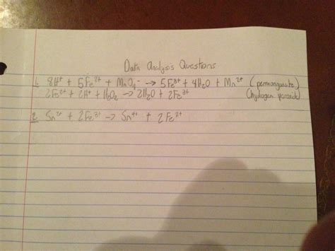 Redox Lab AP Chem Labs