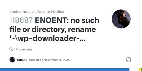 Enoent No Such File Or Directory Rename ~wp Downloader Electron