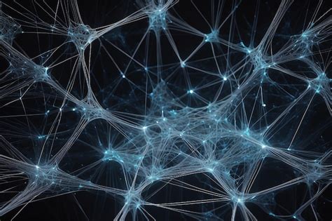 Premium Ai Image Ethereal Neural Network Pulsating In A Virtual Void Interconnected Nodes