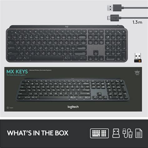 Buy Logitech Mx Keys Advanced Wireless Illuminated Keyboard Tactile