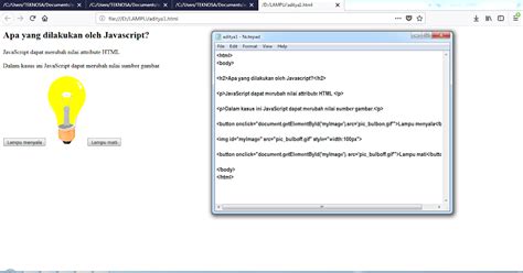 Cara Membuat Sklar Lampu Dengan Java Script
