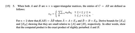Solved When Both A And B Are Nn Upper Triangular Chegg