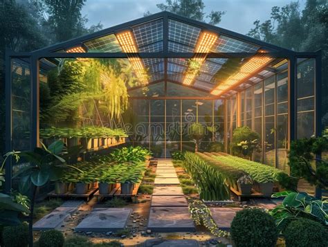 Solar Powered Smart Greenhouse Stock Illustration Illustration Of Expertise Innovation 310135463