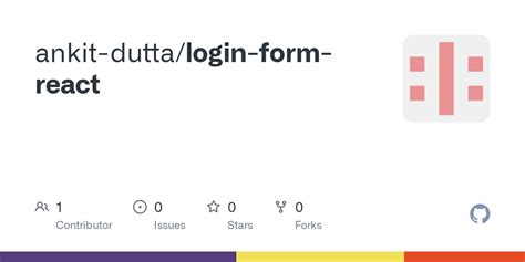 Github Ankit Duttalogin Form React
