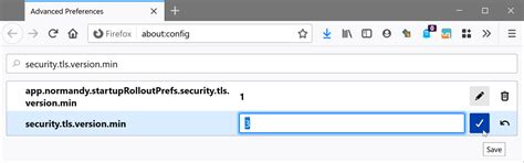 Disable Tls 1 0 And 1 1 In Firefox Now