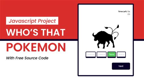 Whos That Pokémon Javascript Project Coding Artist
