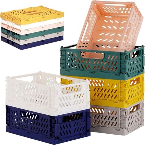 Yuanz Stackable Foldable Storage Crate Ins Collapsible Drawer Organizer