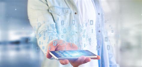 Man Holding Data Binary Cloud 3d Rendering Stock Image Image Of