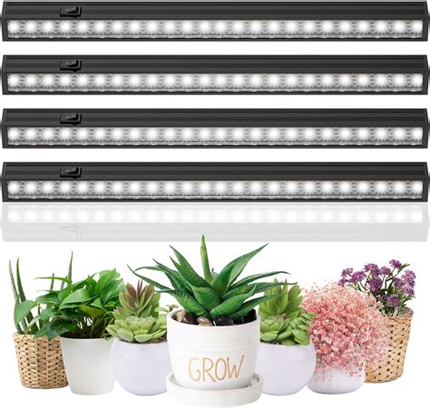 Moya Std T5 Grow Lights For Indoor Plants Full Spectrum Grow Lamp 1ft Led Plant Light Black
