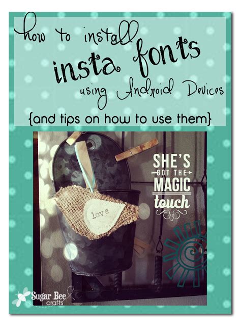 Instafonts For Android Sugar Bee Crafts