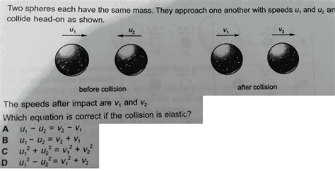 Correct Statement About Elastic Collision • Physics Forums
