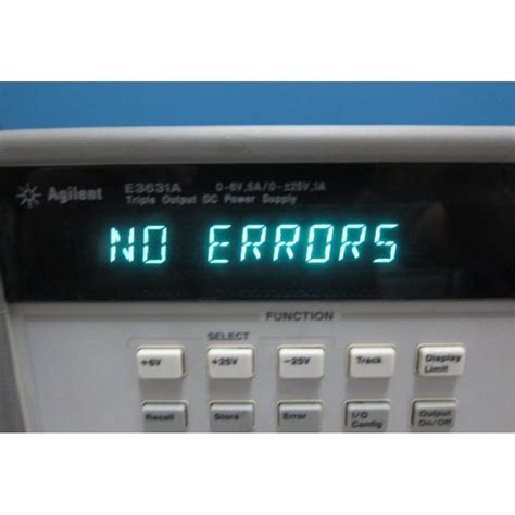 Agilent Keysight E3631a 80w Triple Output Power Supply 6v 5a And ±25v 1a Ebay