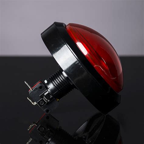 Adafruit ADA1185 Massive Arcade Button With LED 100mm Red Rapid Electronics